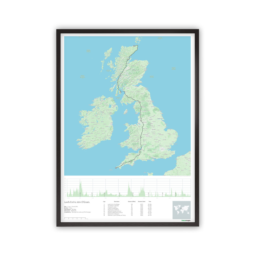 tracemaps | Personalised adventure maps | Map your adventures